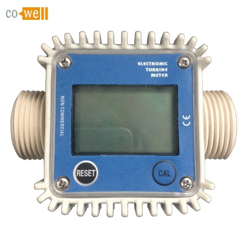 K24 Gasoline Diesel Kerosene Fuel Digital Display Meter Electric Flow ...