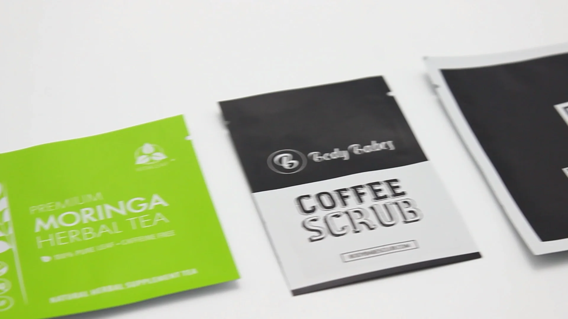 Eco Friendly Tea Pouches Sachet Custom Heat Seal Packing Biodegradable ...