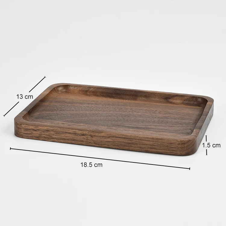 True Wood Bathroom Clutter Storage Tray for Cosmetic Lotion Bottles ...
