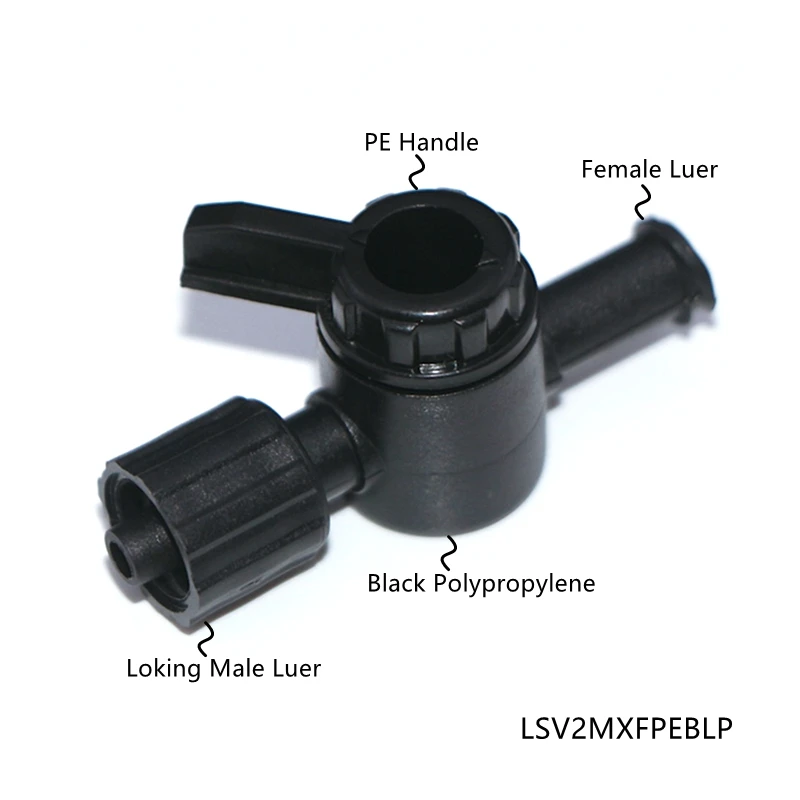 JU Medical Plastic Luer Lock 3 Way Stopcock Valve - Reliable Flow Control