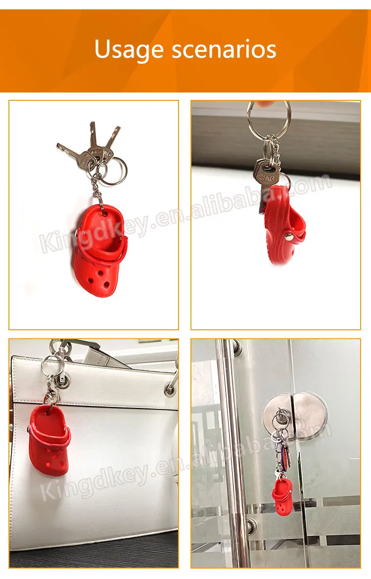 2022 Eva Custom Summer Keyring Colorful Croc Keychain Creative Mini 3d ...