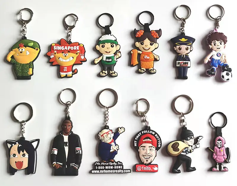 Cheap Logo Customized Polo Shirt Soccer Club Keyring Sport Football ...