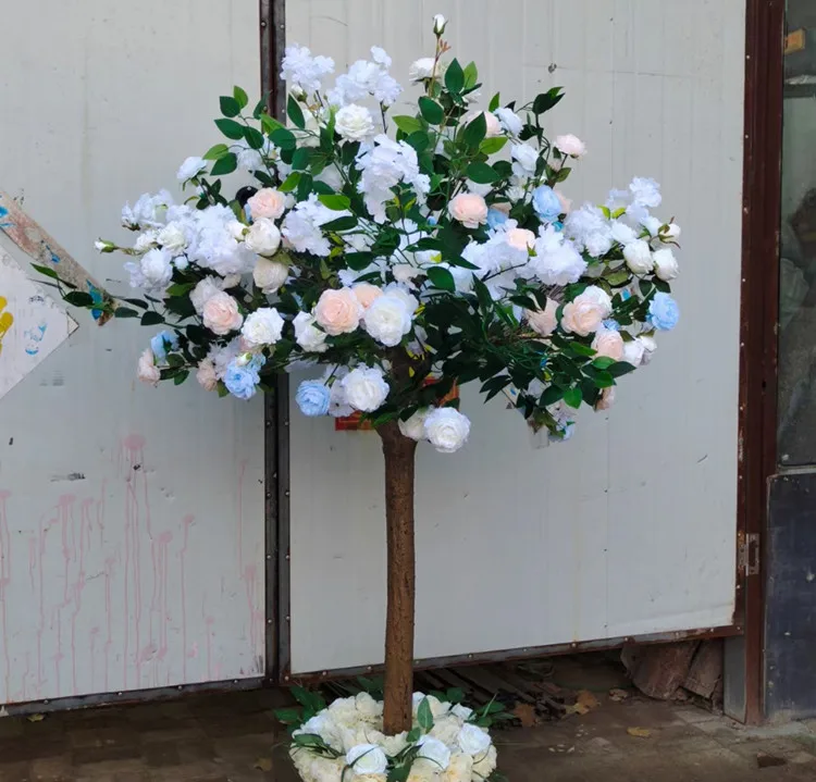 A-1554 Realistic Faux Cherry Blossom Tree Yellow Sakura Artificial Tree Wedding Cherry Blossom ...