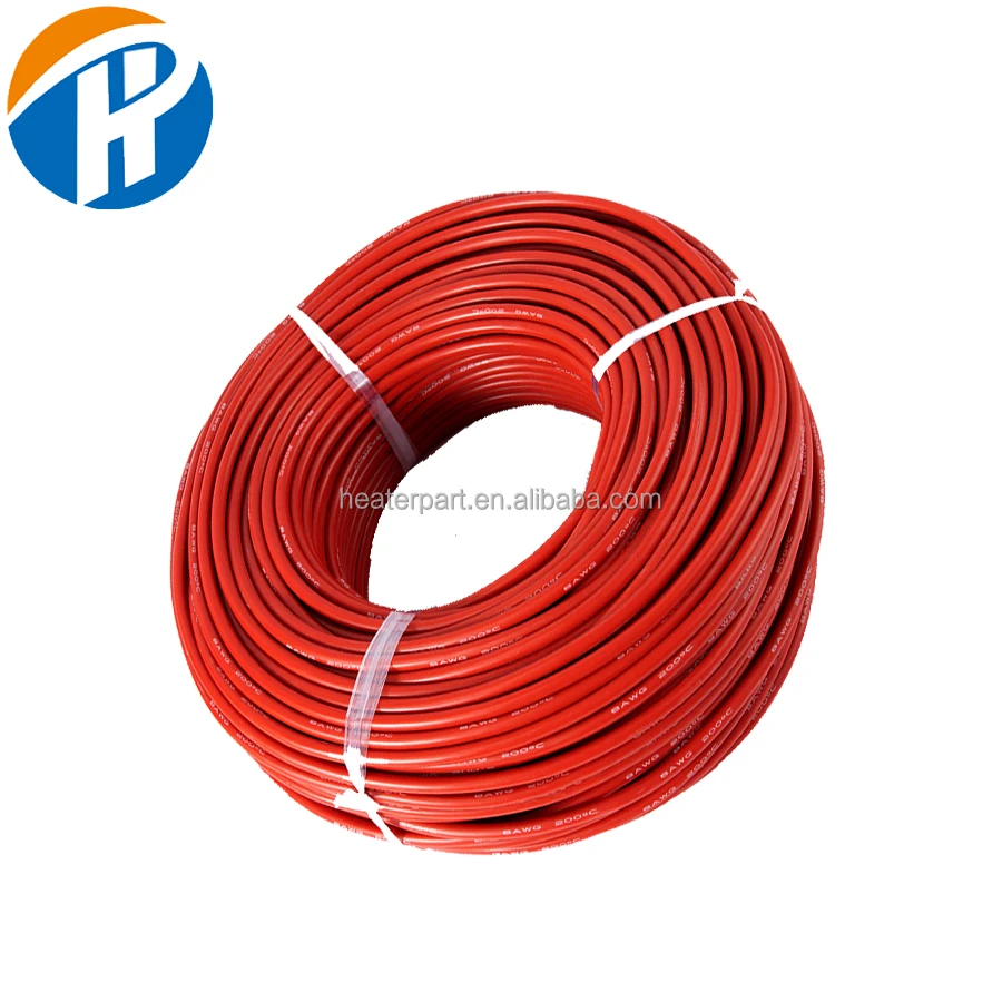 High Temperature Ul 2 3 4 6 8 10 12 14 Awg Tinned Copper Silicone Cable Electric Insulated ...