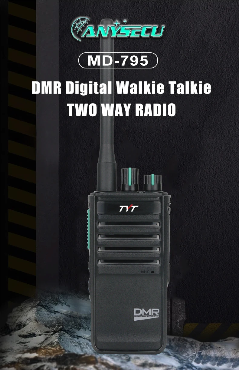 TYT Digital Two Way Radio MD-795 - 4W DMR Walkie Talkie