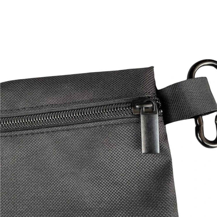 Custom Eco Friendly Small Zipper Pouch Waterproof Black Zipper Tool ...