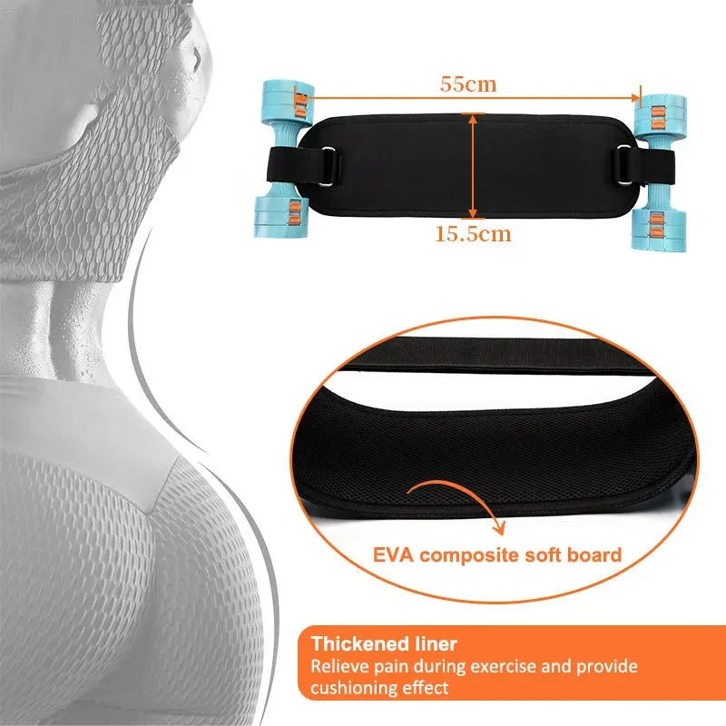 Adjustable Hip Training Squat Glute Bridge Pad Exercise Bands Hip ...