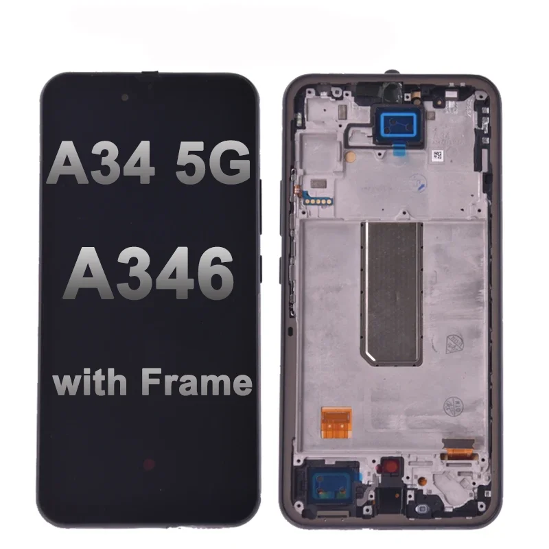 Oled Display Super AMOLED A34 Screen Replacement for Samsung Galaxy A34 ...
