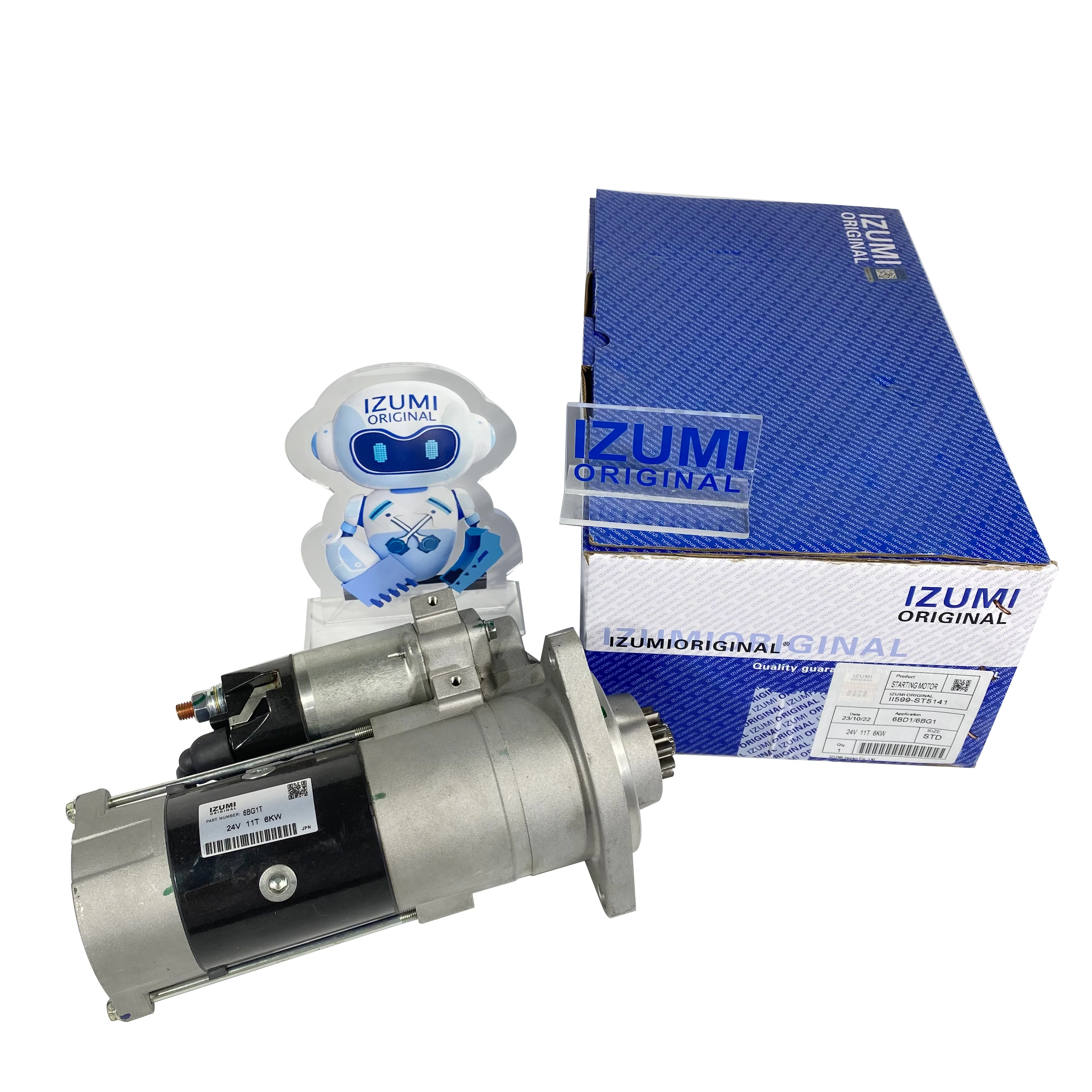 Izumi Original Starter For Isuzu 6bd1/6bg1 Engine 24v 1t 6kw Start ...