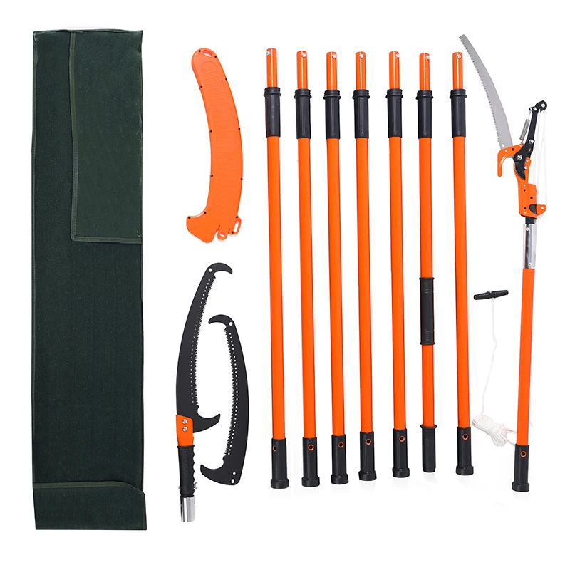 26ft High Voltage Telescopic Tree Pruner 2M-8M With Fiberglass Pole ...