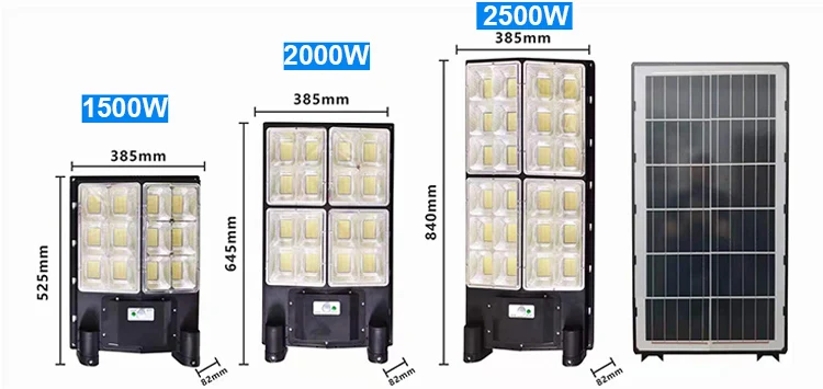 2000w 3000w 5000w Plastic Outdoor Solar Light Led Solar Street Light ...