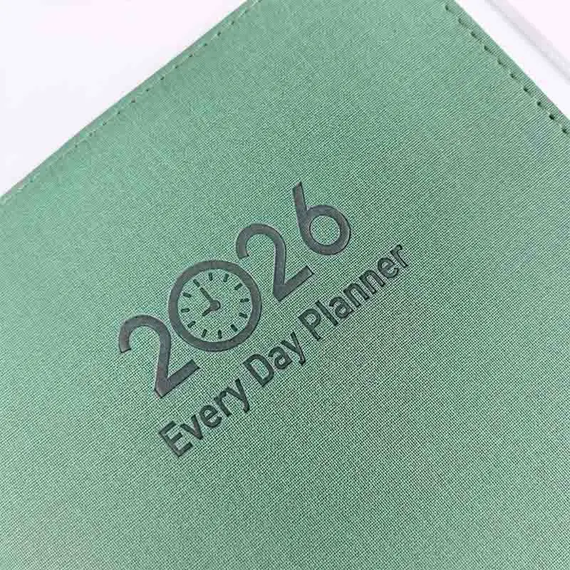 N5051 Customized Logo 2026 Yearly Planner Calendar A5 Fabric Thread ...