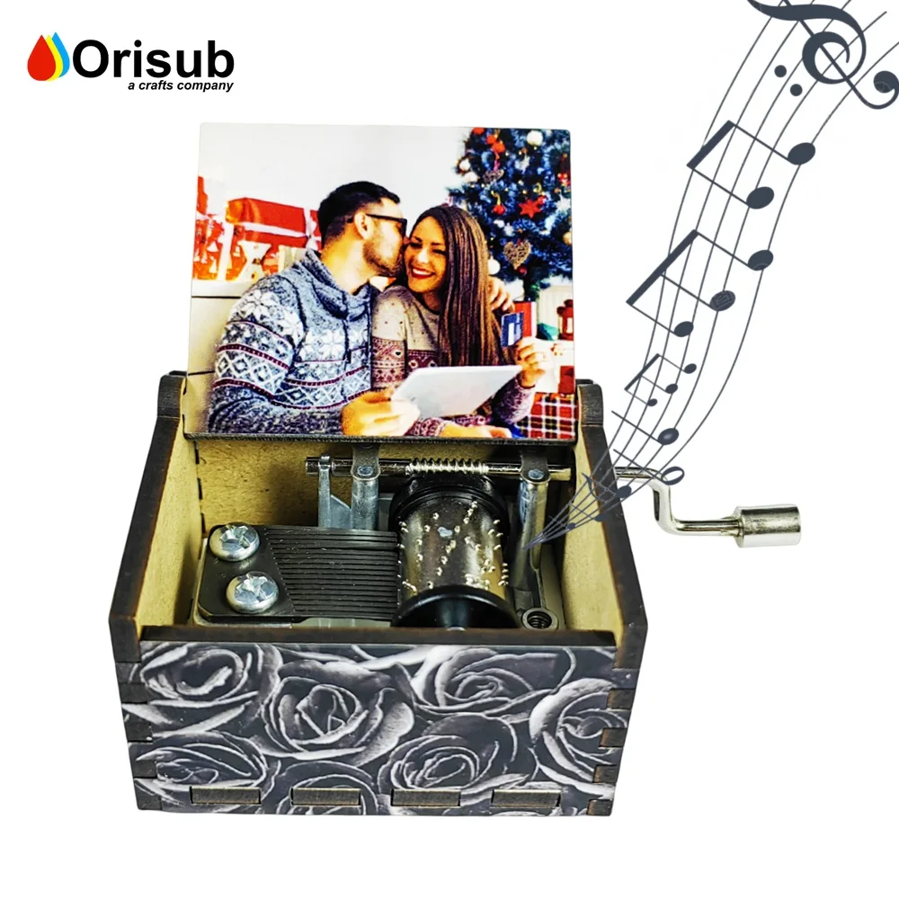 Personalize White Plain MDF Music Boxes Blanks Sublimation You Are My ...