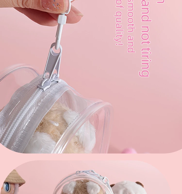 13cm PVC Doll Pouch Clear Luminous Blind Bag Clear Blind Box Bag With ...