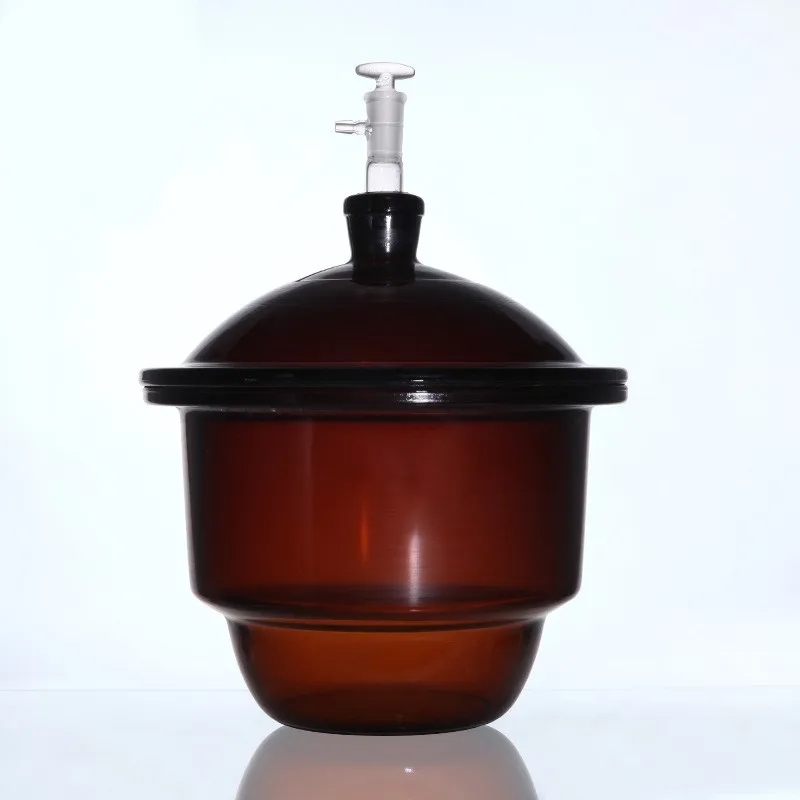 Laboratory Glass Vacuum Desiccator Dryer Neutral Glass with Porcelain ...