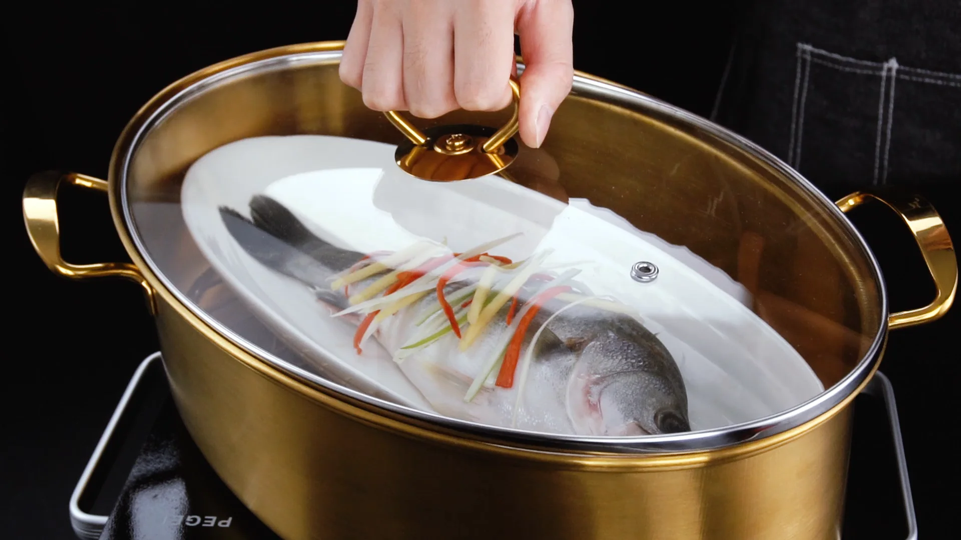 Oyster Steamer Pot Steamed Tray Stainless Steel Oval Steamer Steamed ...