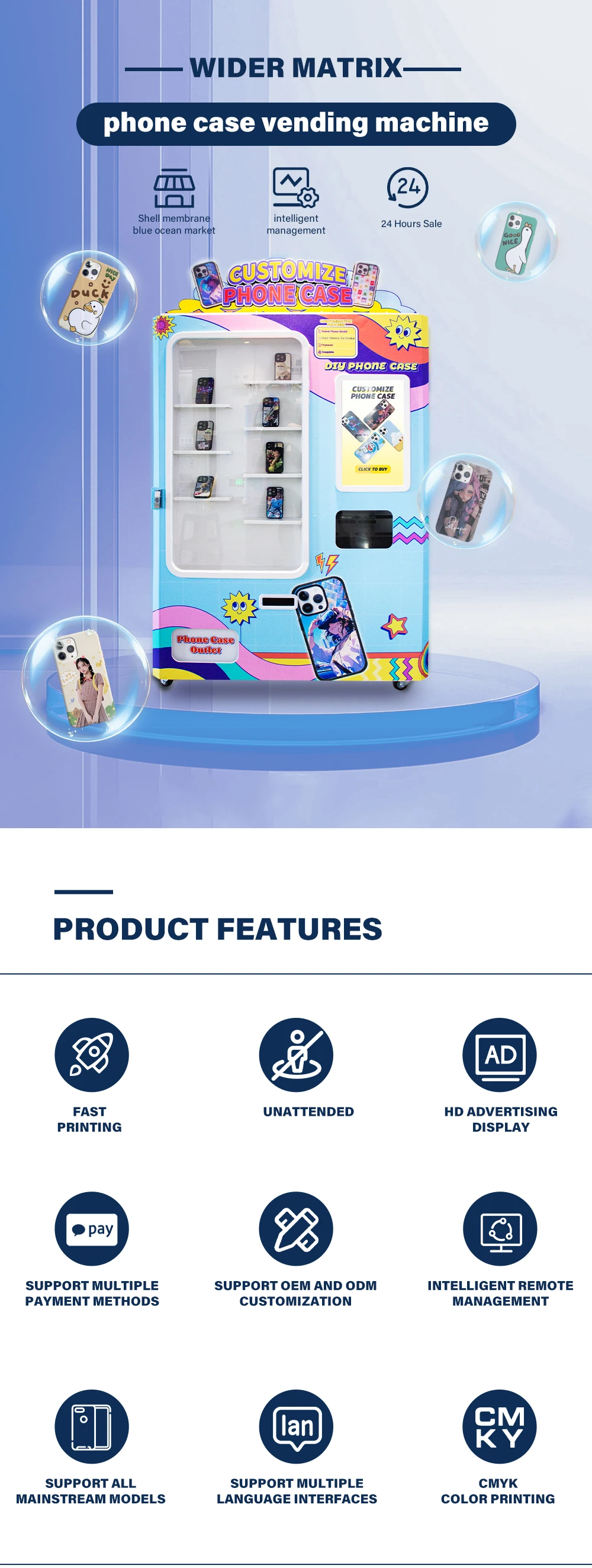 Self Service Phone Case Printing Machine - 24 Hours Auto