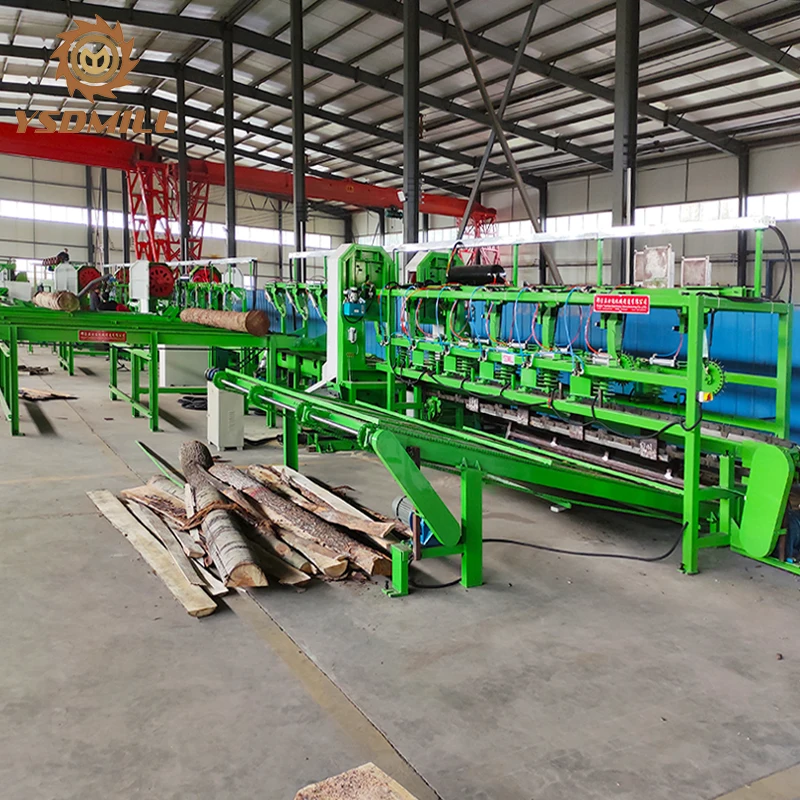 Fully Automated Saw Timber Sawmill Line Double Head Bandsaw Twin ...