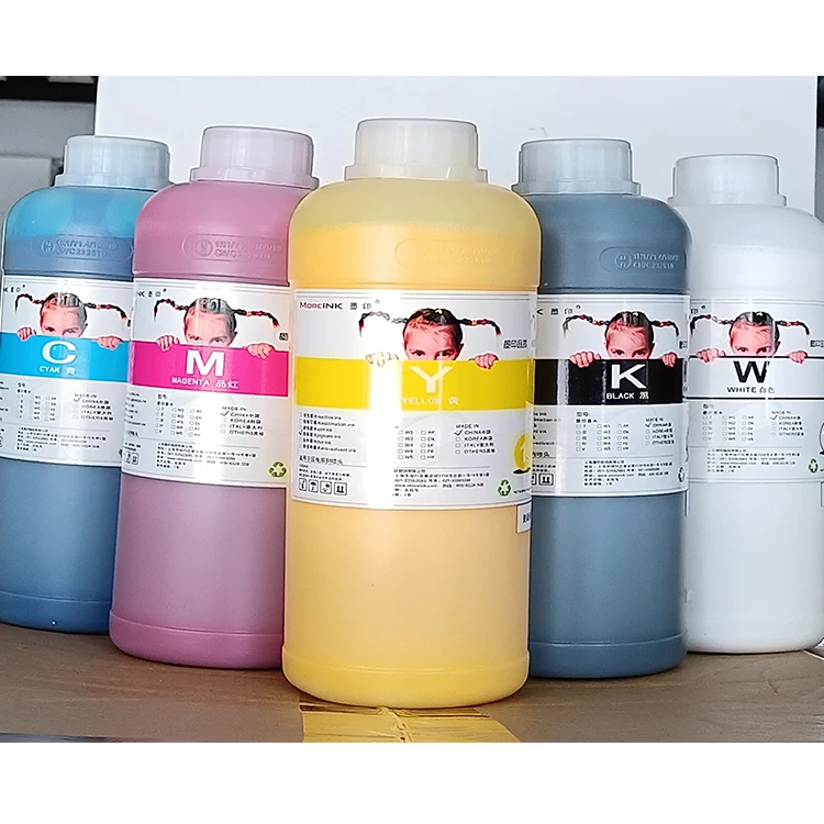 Moreink 100ml 500ml 1000ml CMYK Pigment Ink White Ink DTF for I3200 ...