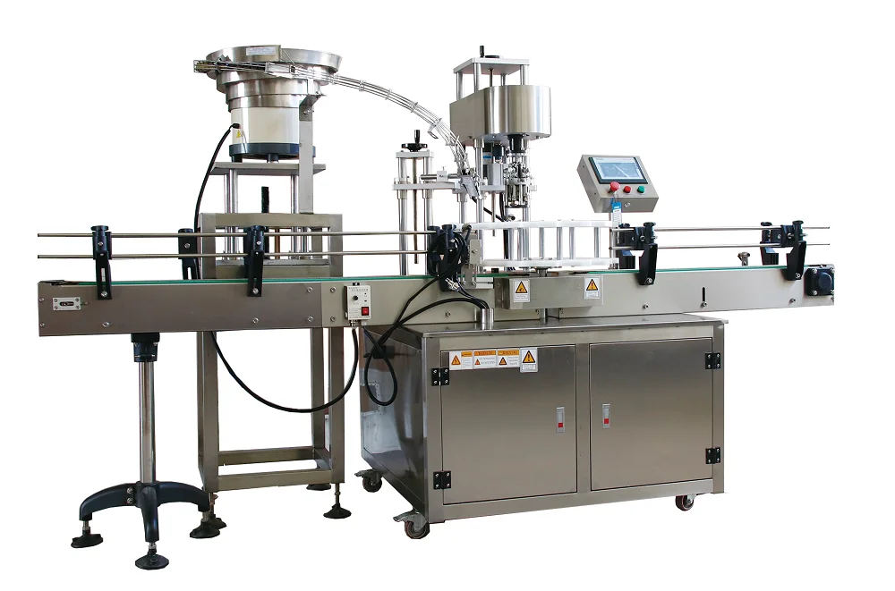 Factory Customized Fully Automatic Lid Locking Machine/glass Bottle ...