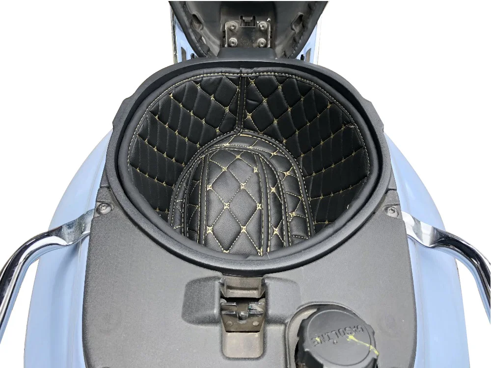 Motorcycle Storage Box Leather Rear Trunk Cargo Liner Protector ...