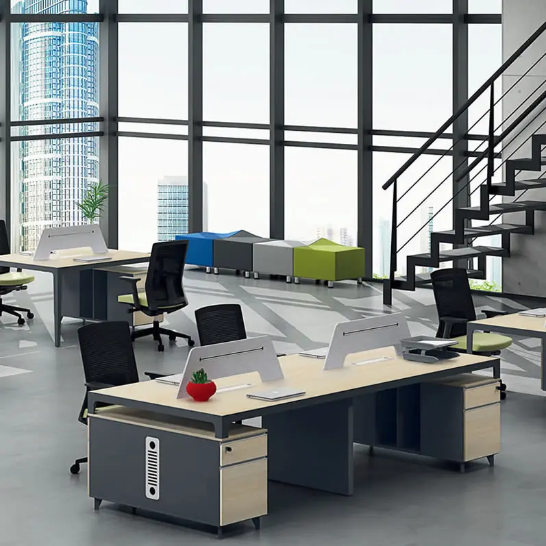 Professional Triangle Office Workstation Layout Minimalist Style - Buy ...