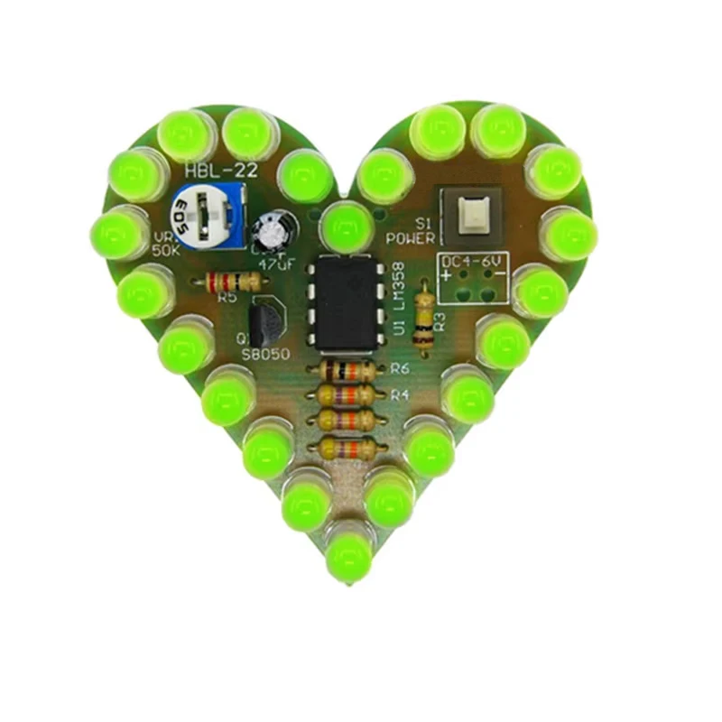 DIY Breathing LED Kit - Create Your Heart Shape Lamp