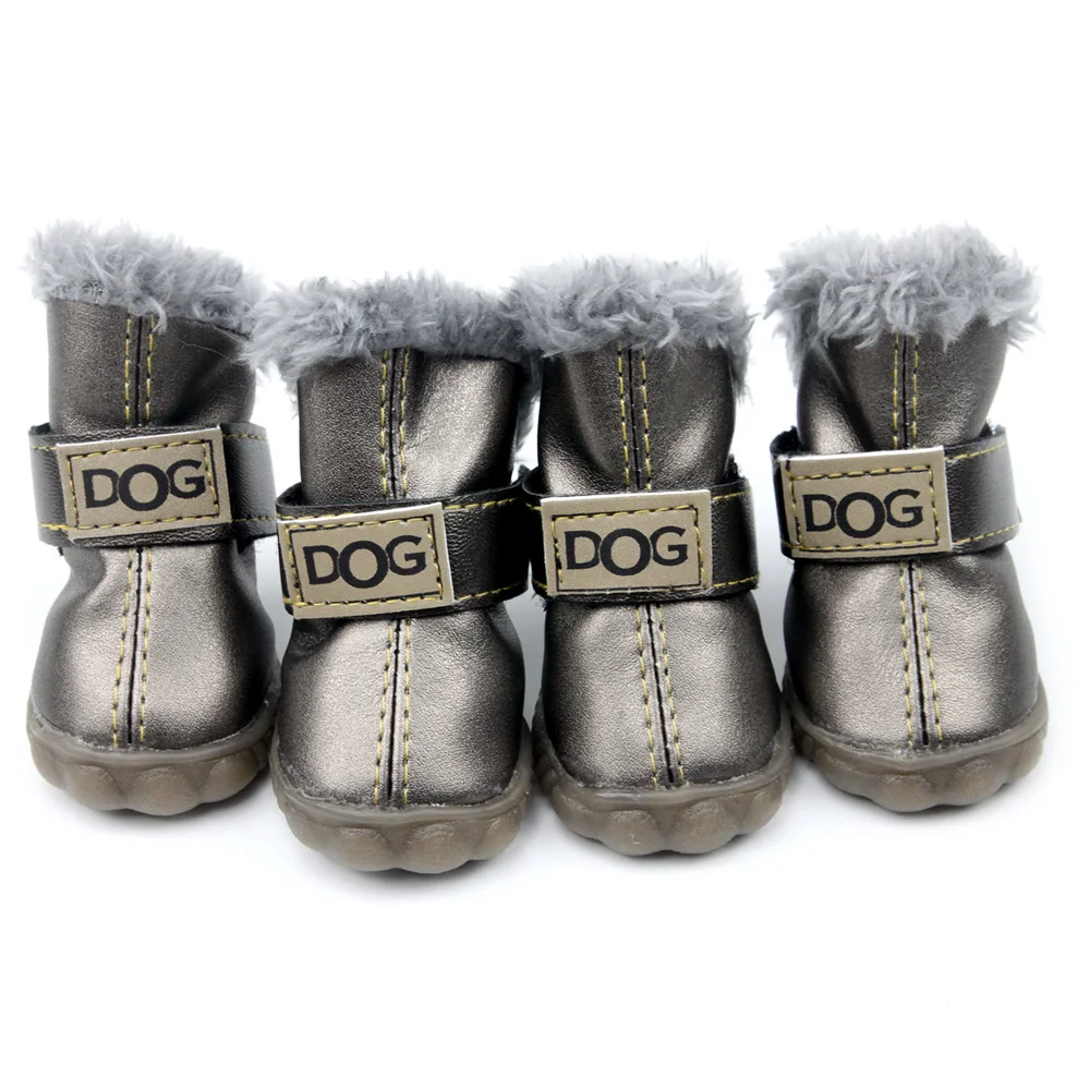 Wholesale Custom Winter Pet Dog Shoes Warm Snow Boots Luxury Thicken ...