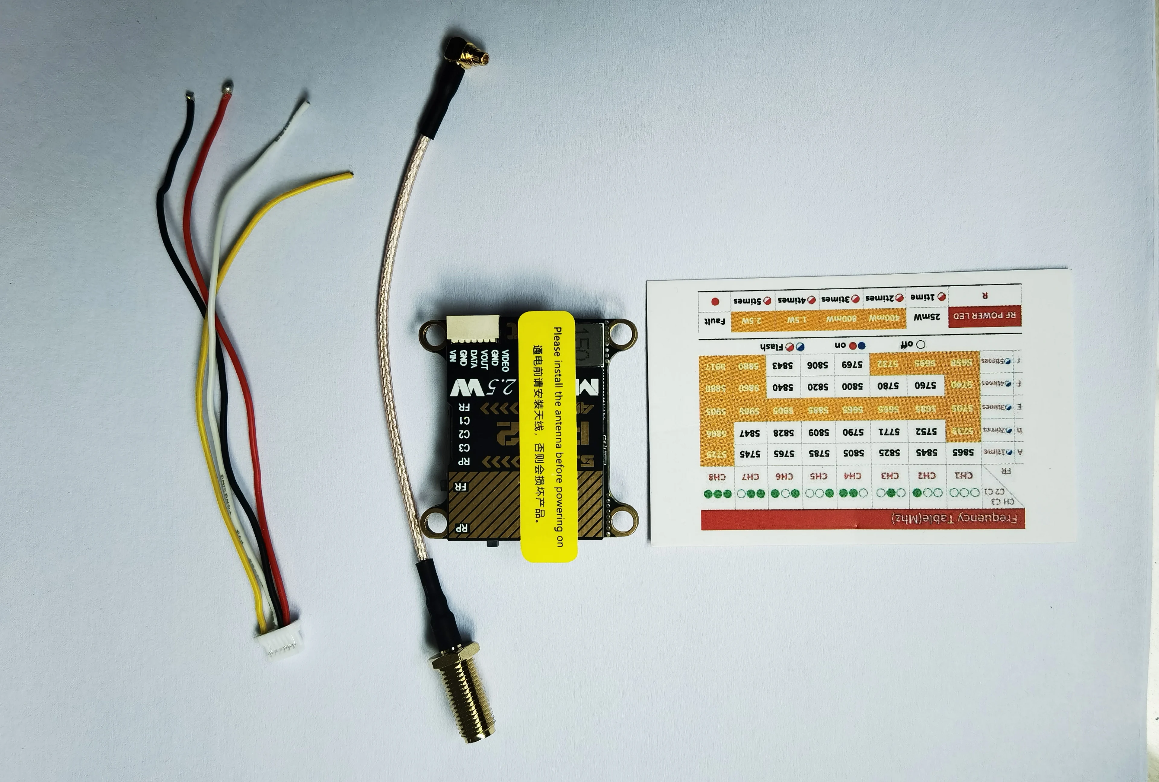 FPV Spare Parts SKYSTARS 5.8Ghz 40CH 2.5W VTX Built-in Microphone MMCX ...