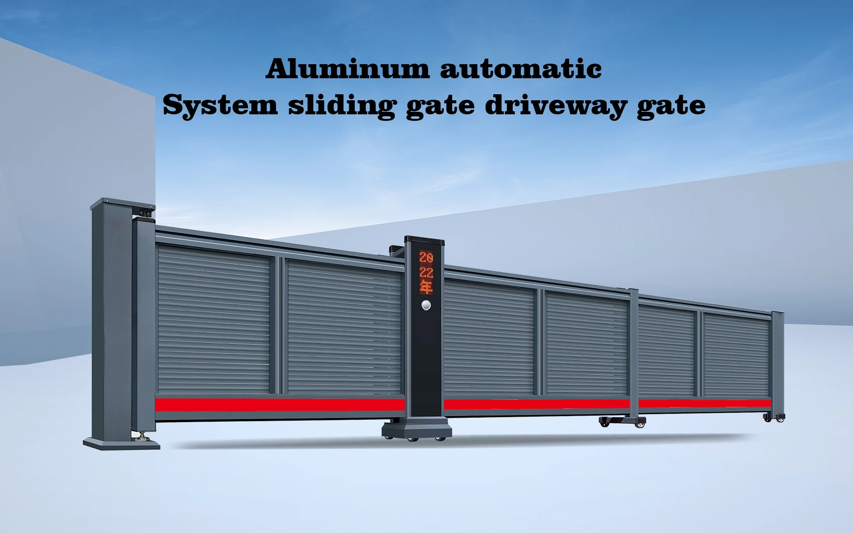 China Heavy Duty Aluminium Rail Cantilevered Sliding Gates System ...