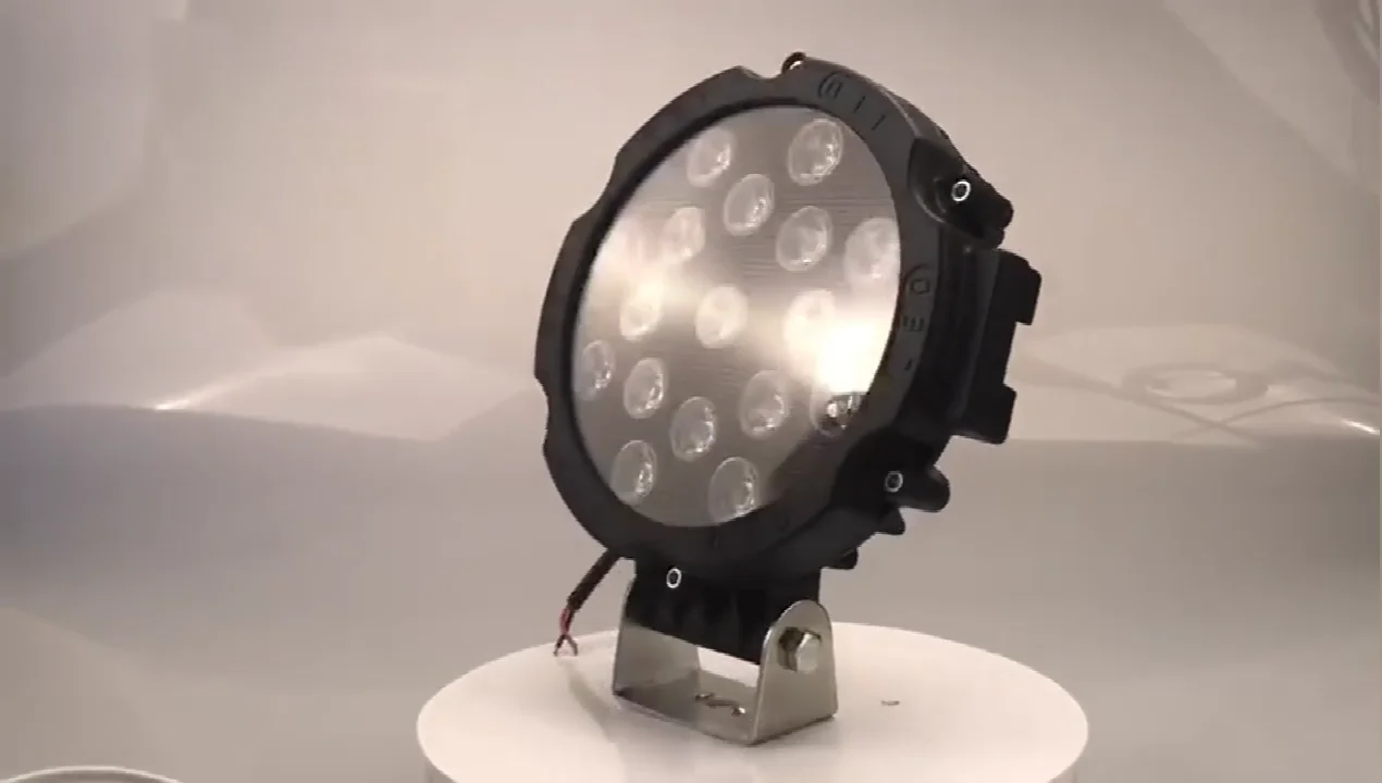 Bonsen 7 Inch Led Work Light Round Spot Driving Lamp 51w Off Road Fog ...