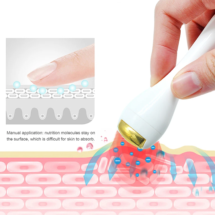 Mini 24k Gold Eyes Lips Face Yoga Ridoki Roller Massager Wrinkle Fine ...