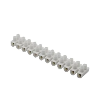 U Type Electrical Plastic 12 Way Electric Terminal Block Terminal Strip ...