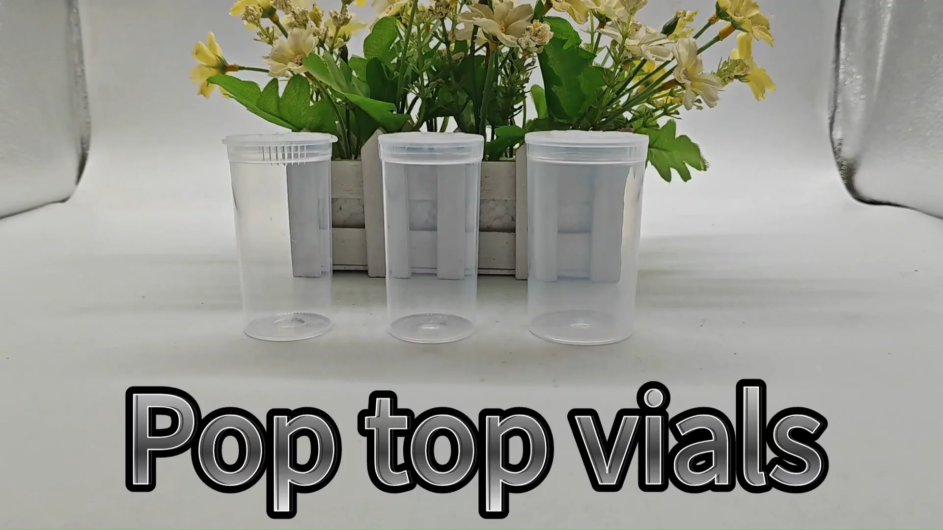 Wholesale Custom Color Hinged Lid Medical Stash Bottle Plastic Pop Top ...