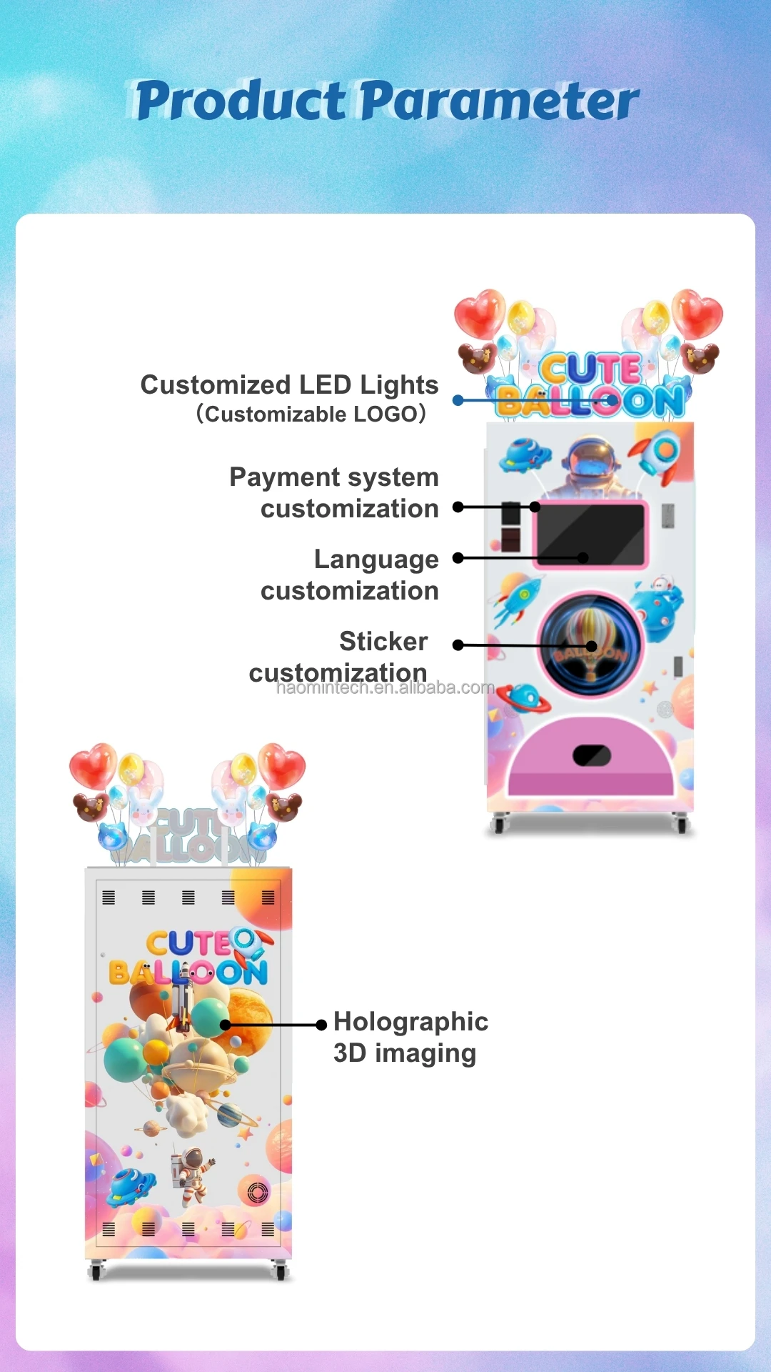 Automatic Inflatable Balloon Vending Machine with Built-in Large ...