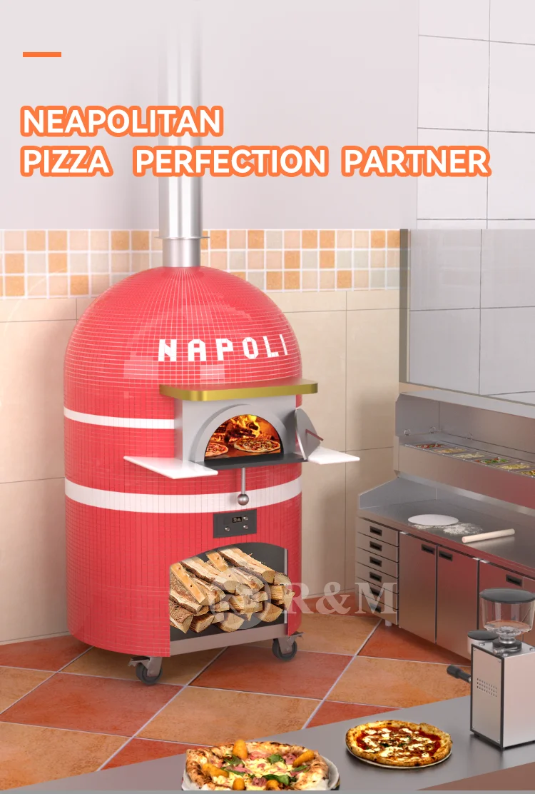 Neapolitan Italian Stone Brick Woodfired Outdoor Pizza Oven