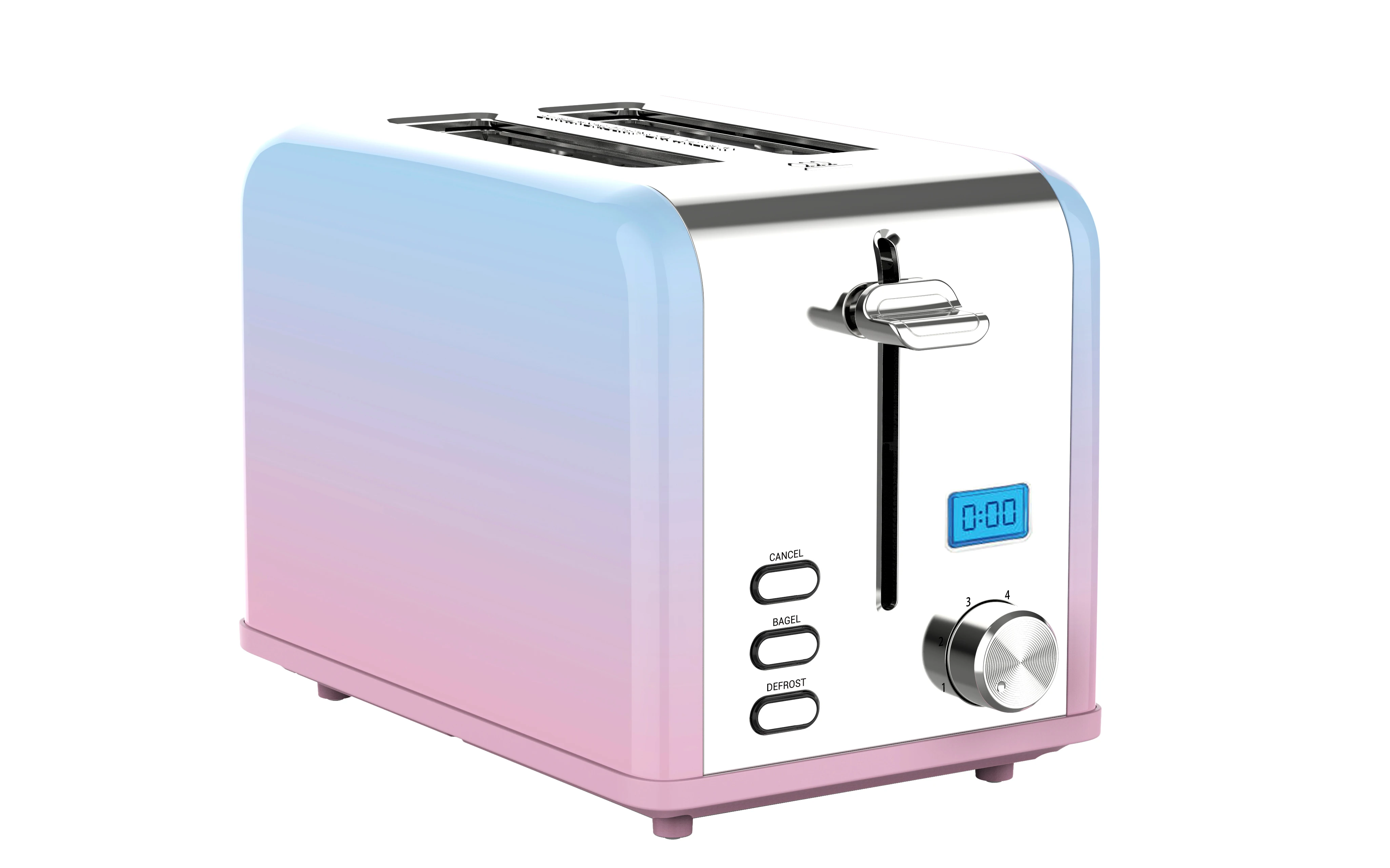 Modern 2 Slice Stainless Steel Toasters for Home & Commercial