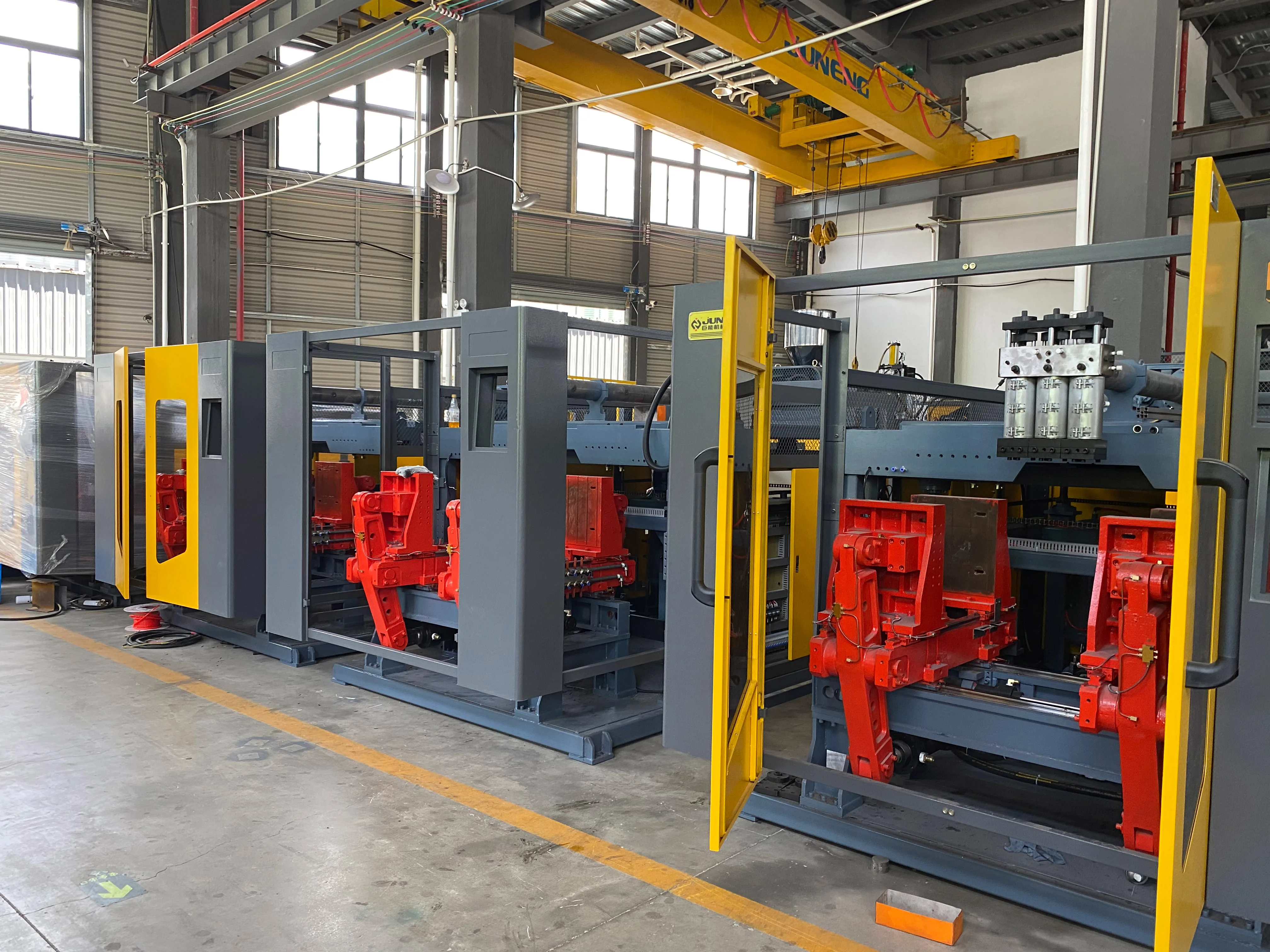 Double Station PE PVC Milk Yogurt Bottle Extrusion Machine