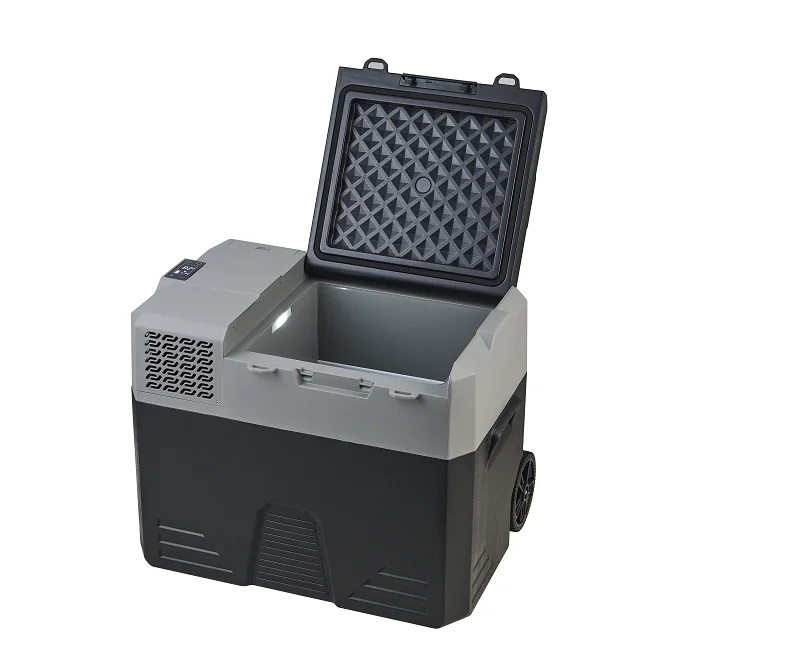 Battery Powered Wheels Car Fridge Freezer Electric Cooler Box Portable ...