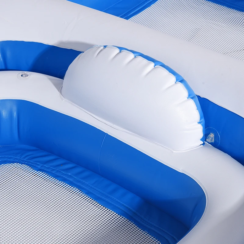 White Inflatable Floating Island for 3 People Floating Island ...