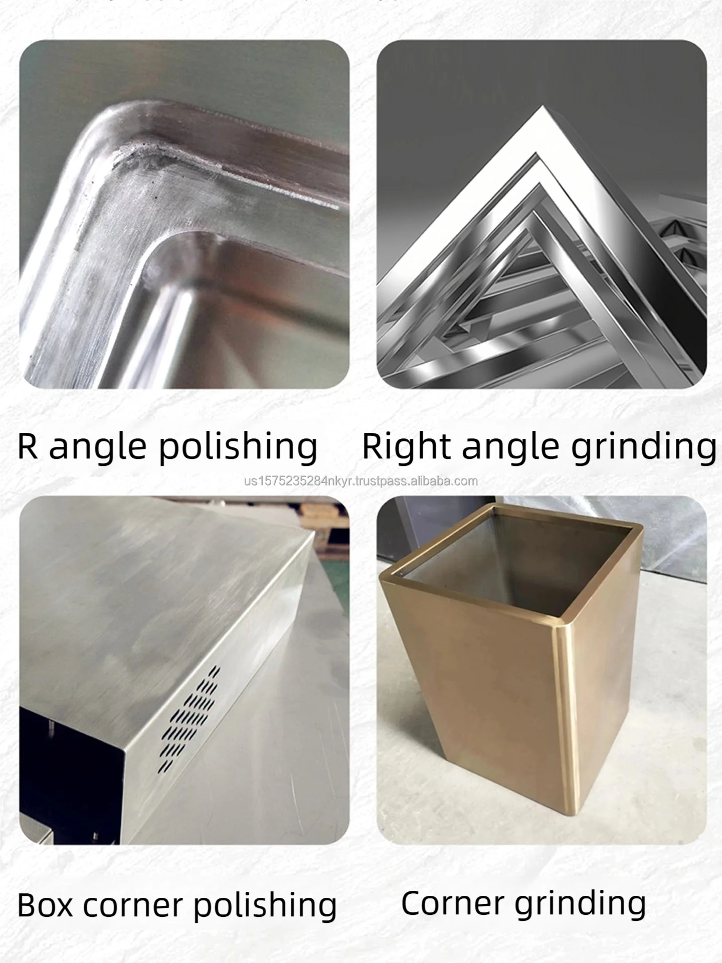 Automatic R-Angle Polishing Machine Square Box Weld Seams Pipe New ...