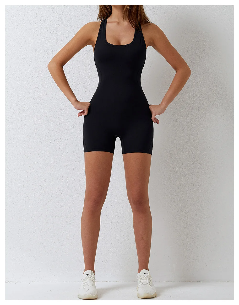 Women One Piece Slimming Elastic Compression Jumpsuit Workout Bodysuit ...