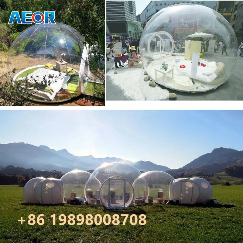 Customized Football Structure Inflatable Igloo Bubble Lodge With Air ...