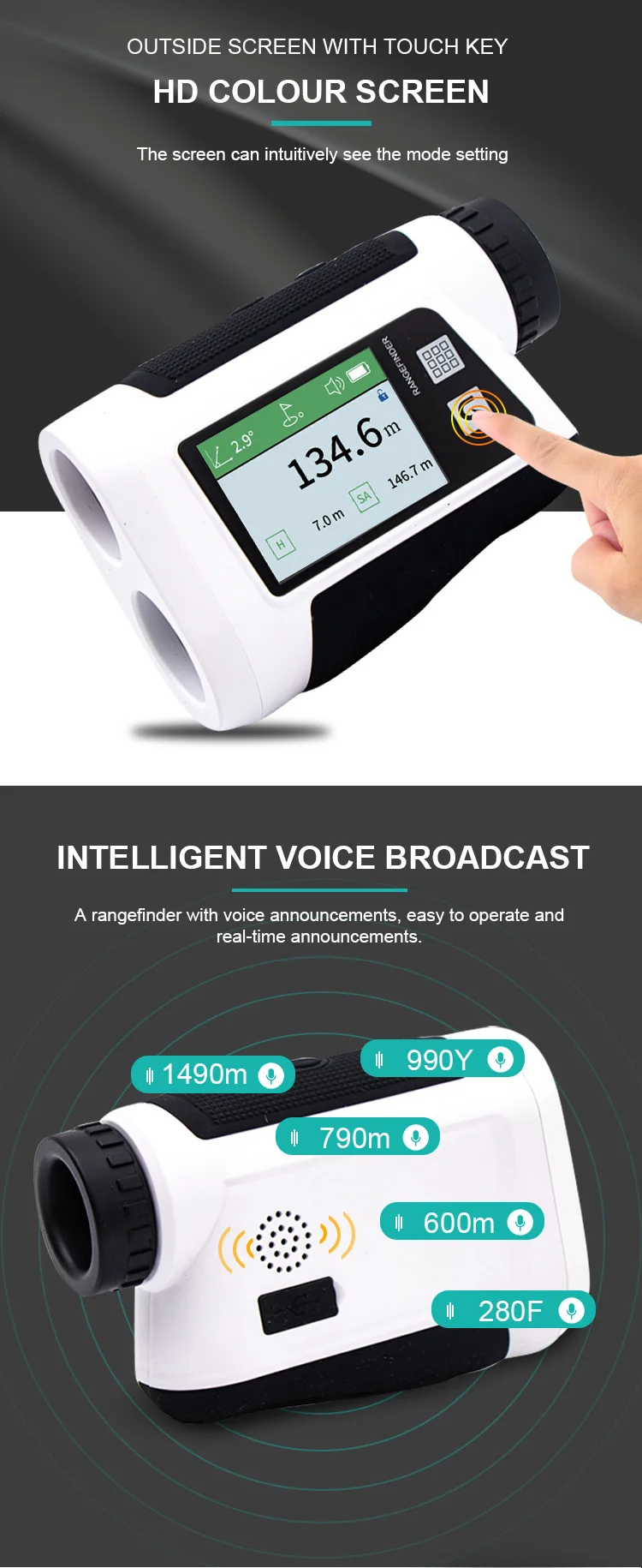 Lango Mini Size Smart Range Finder High Quality Golf Rangefinder 1000m ...