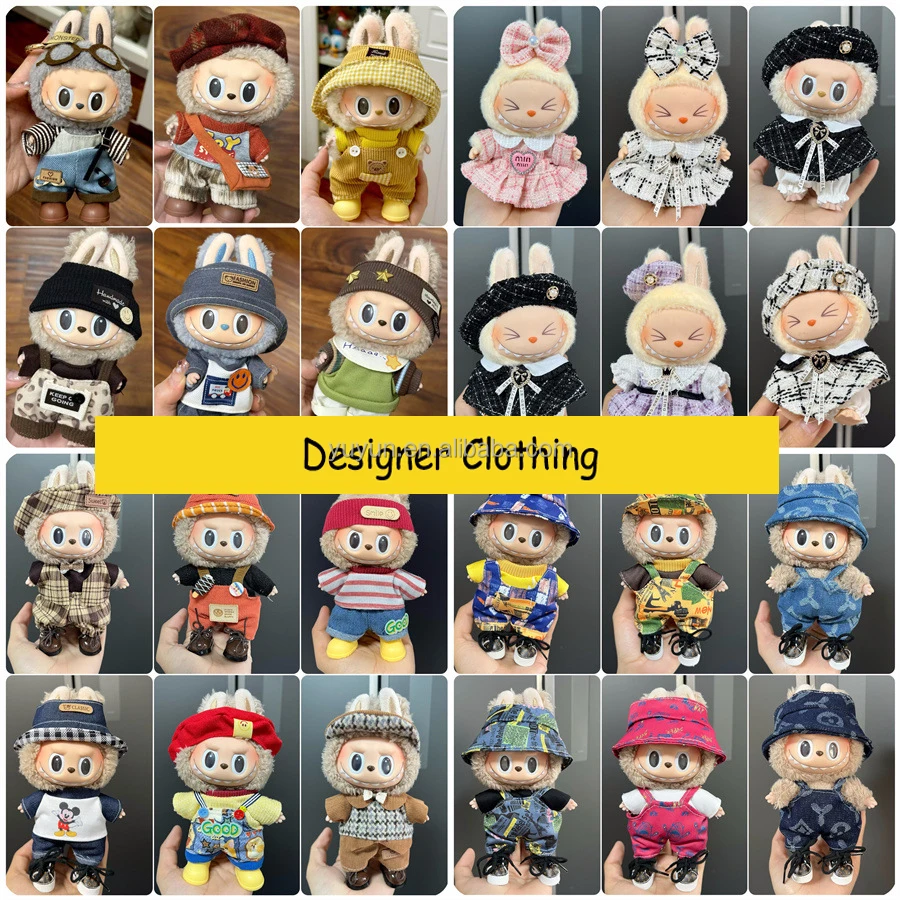 17 cm Original Labubus Labubu Clothing Designer Luxury the Monsters ...