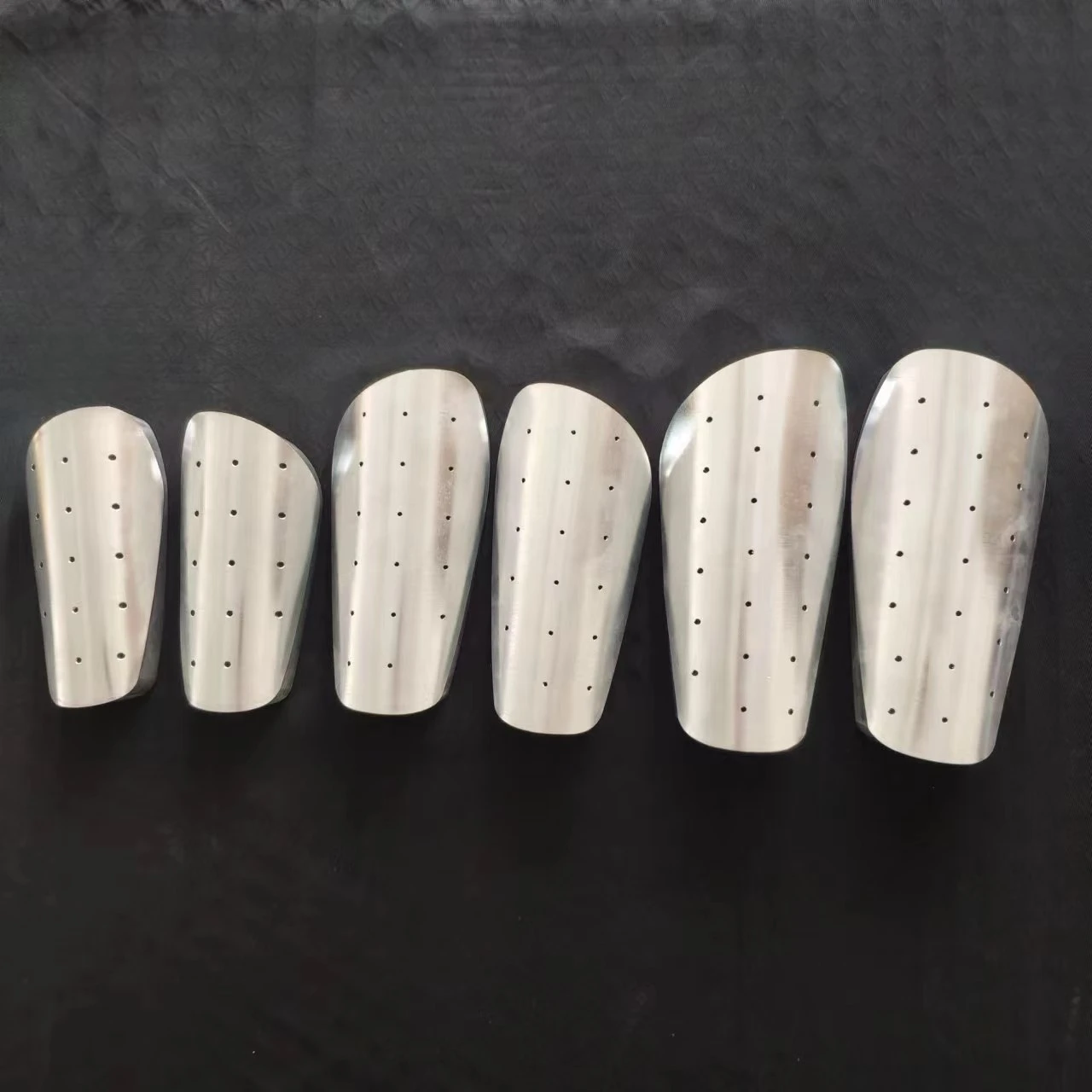 Durable Silver Aluminum Injection Sublimation Football Mini Shinguard ...