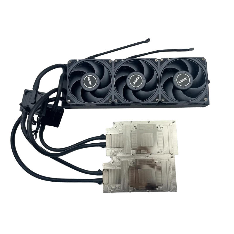 Dual GPU AIO Water Cooler for RTX 4090 A6000 5090 Workstation - Support ...