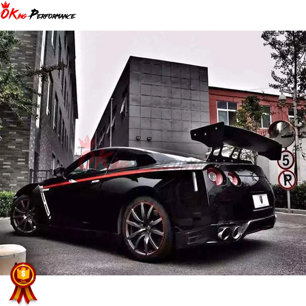 Lb Style Carbon Fiber Rear Spoiler (175cm) For Nissan R35 Gtr 2008-2019 ...