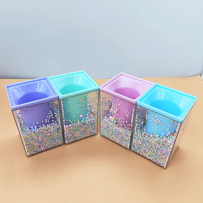 Transparent Acrylic Pen Holder Diy Transparent Pen Holder Storage Box ...