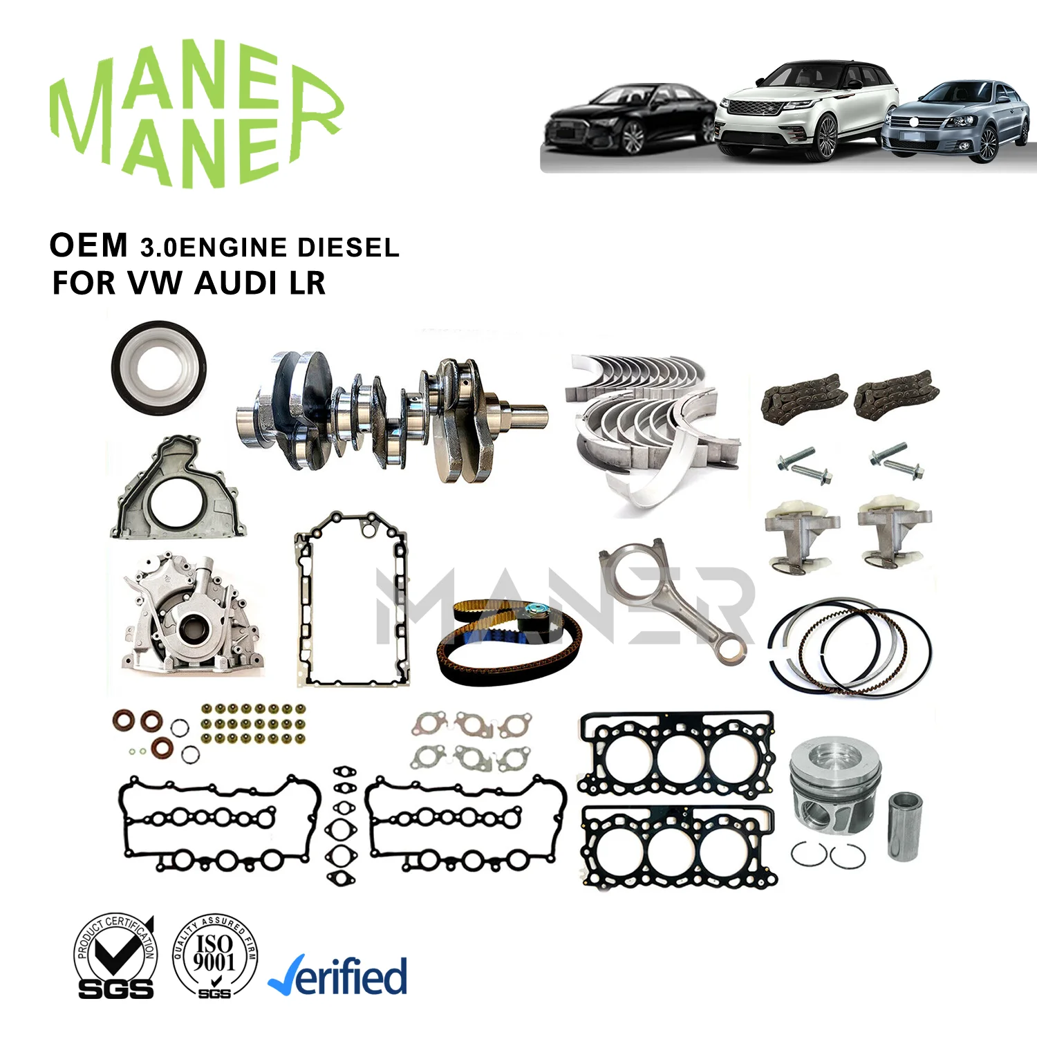 MANER Hot Sell Automotive Parts Accessories All Engine Parts for Land ...